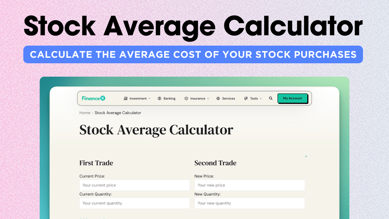 Stock Average Calculator India by FinanceX